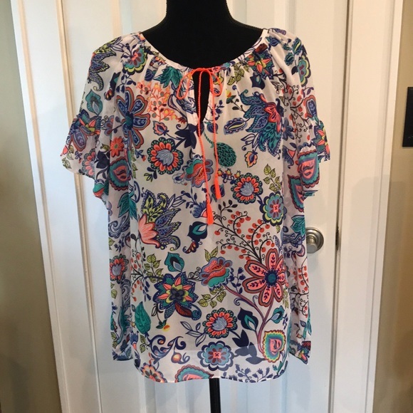 Milly | Tops | Milly For Design Nation Blouse | Poshmark